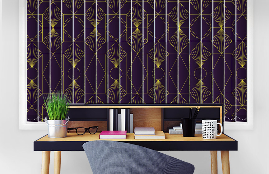 Patterned Vertical Blinds, Easy Measure & Instal | Decoshaker